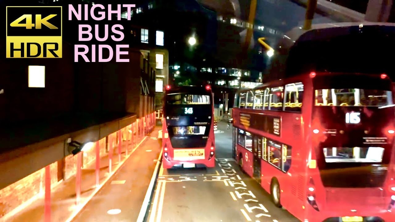 London Bus Rides 🇬🇧 Route 277 🚍 to Crossharbour | A Night Ride | - YouTube