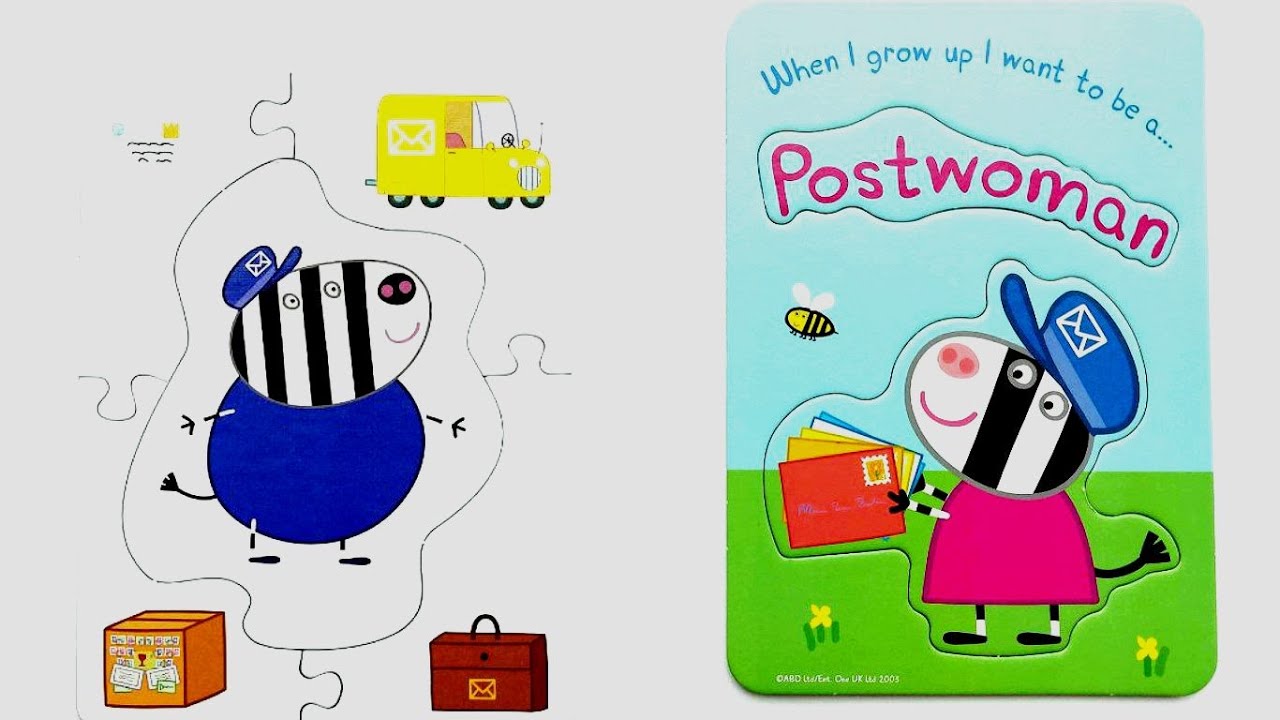 Zoë Zebra Postwoman and Daddy Zebra Postman - Puzzles for Kids with ...