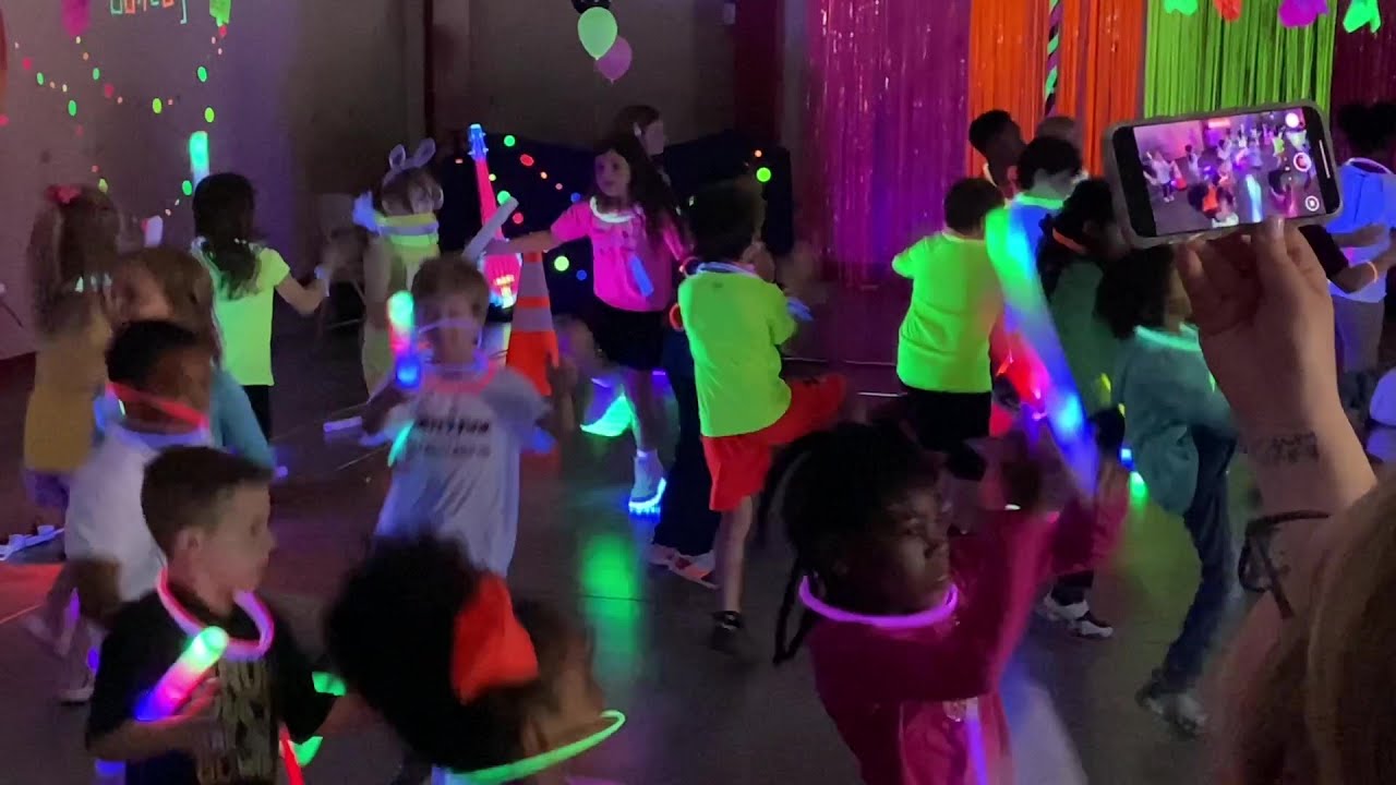 CES State Test Prep Glow Party - YouTube