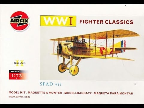 What's In The Box? Airfix 00081 Spad VII Model Kit - YouTube