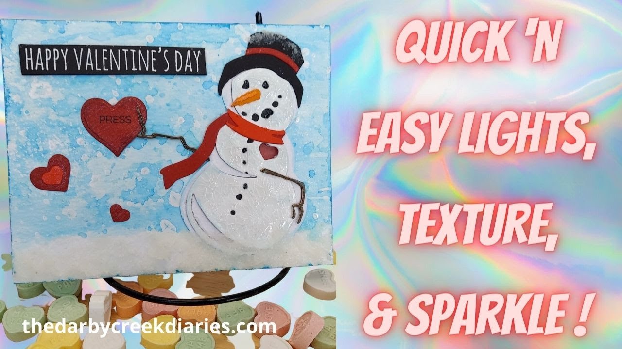 How To Make A Light Up Card With Lots Of Texture! - YouTube