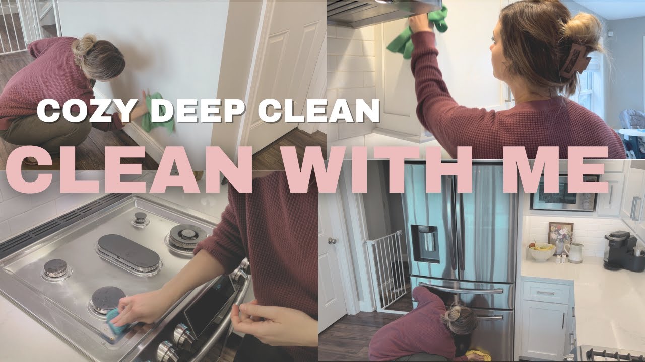 COZY DEEP CLEANING DAY CLEAN WITH ME ☺️ | Cleaning Motivation - YouTube
