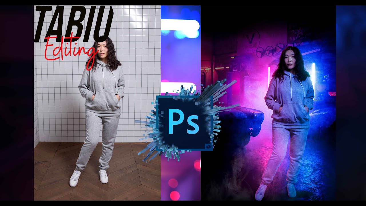 Photoshop background manipulation -tutorial - YouTube