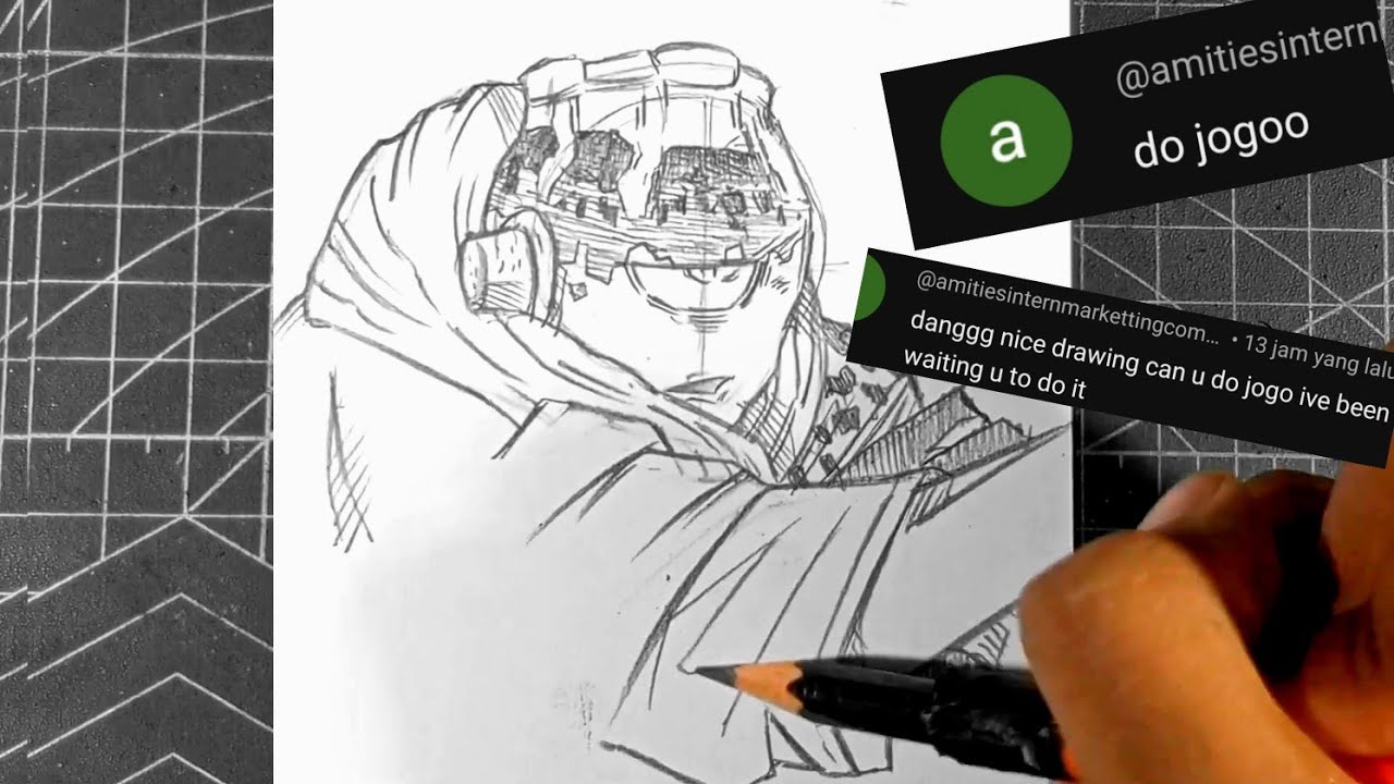 How to draw Jogo Jujutsu Kaisen Step by Step - YouTube