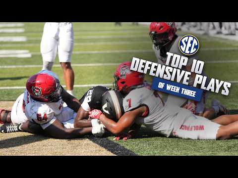 Top 10 Defensive Plays of Week 3 | 2026 SEC Football