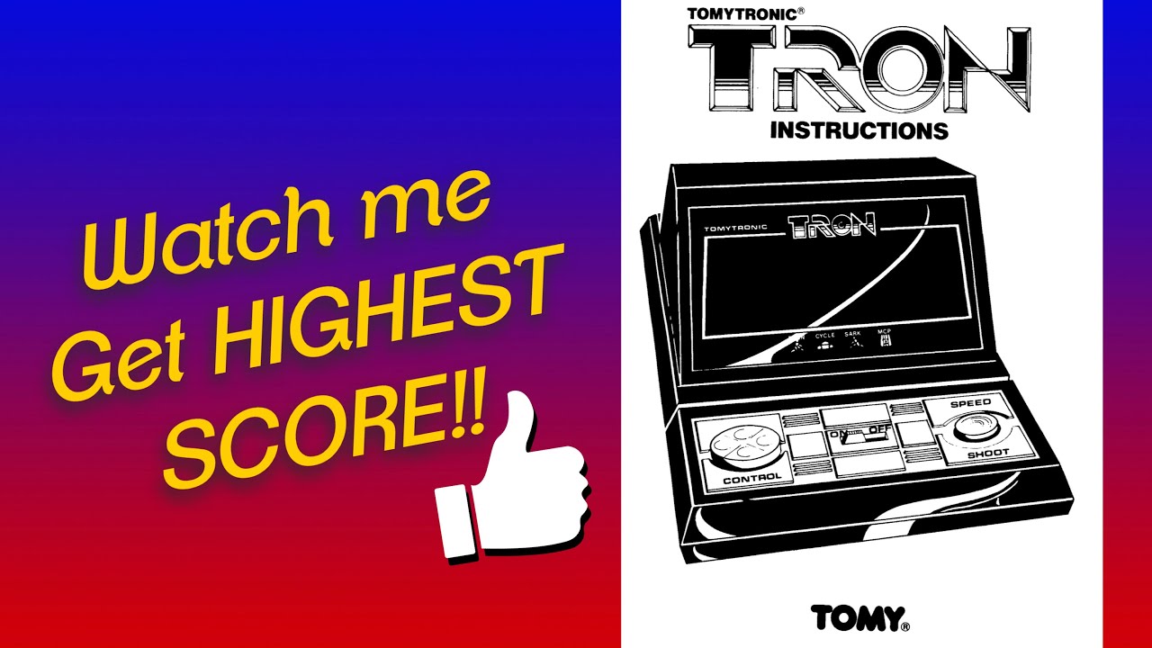 Vintage TRON Tabletop Video Game Console (1982) Watch Me Play To High ...