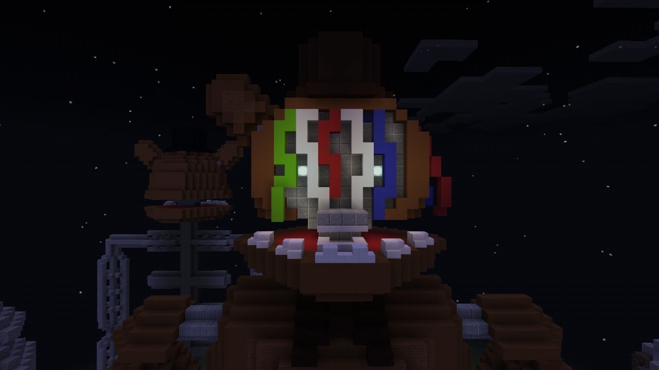 Minecraft FNAF Statue | Withered Bronze Freddy - YouTube