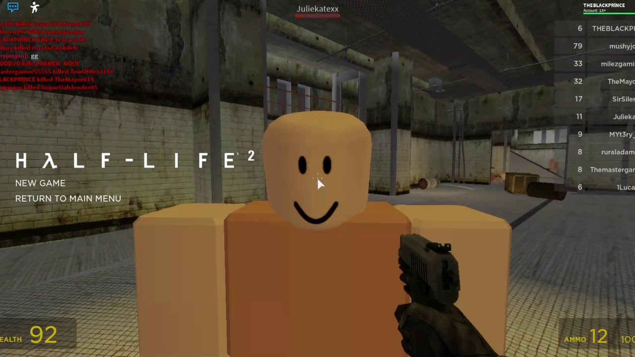 Half Life 2 Roblox Multiplayer PVP Death Match Random Shooting Survival ...