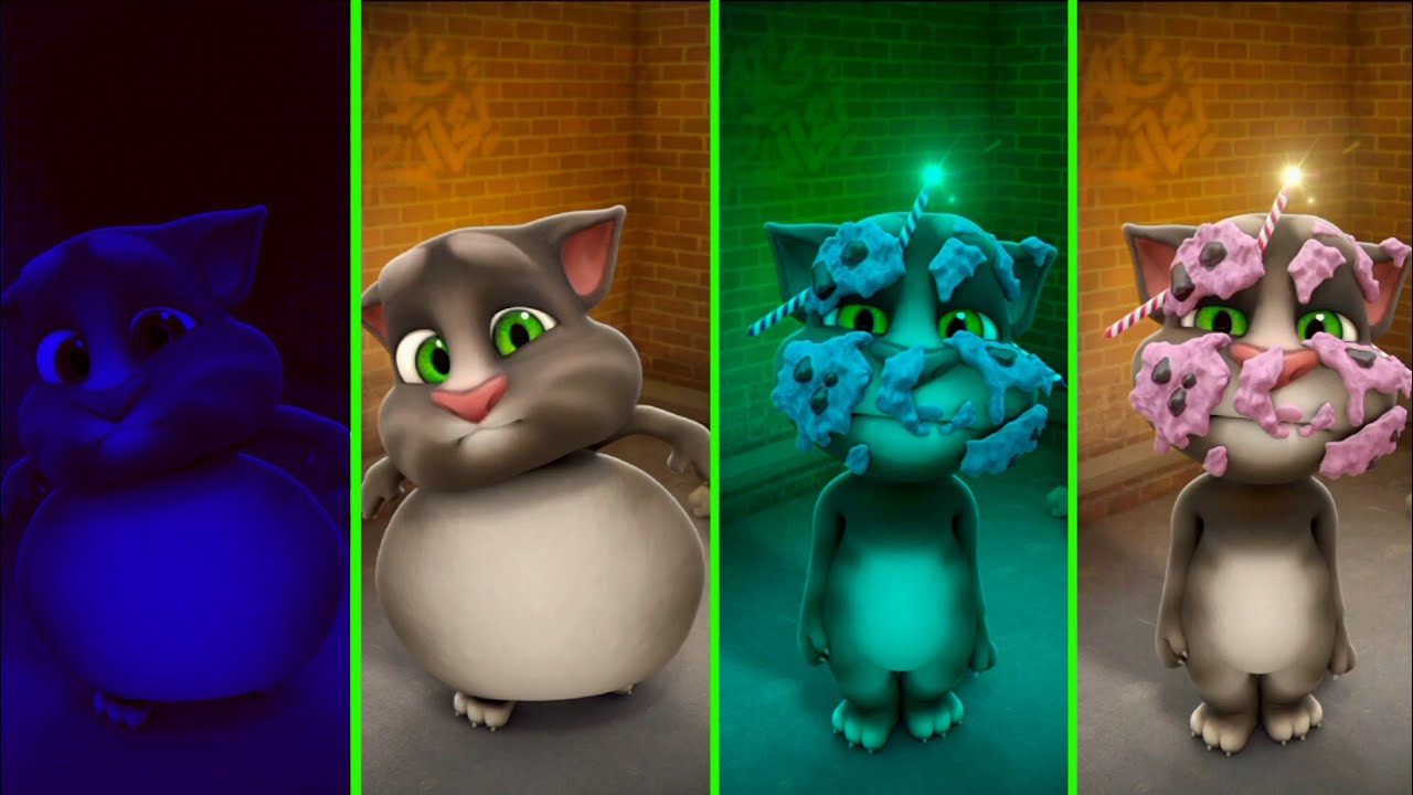 MY Talking Tom Cartoons Fails Colours Reaction | Talking Tom Outfit 7 ...