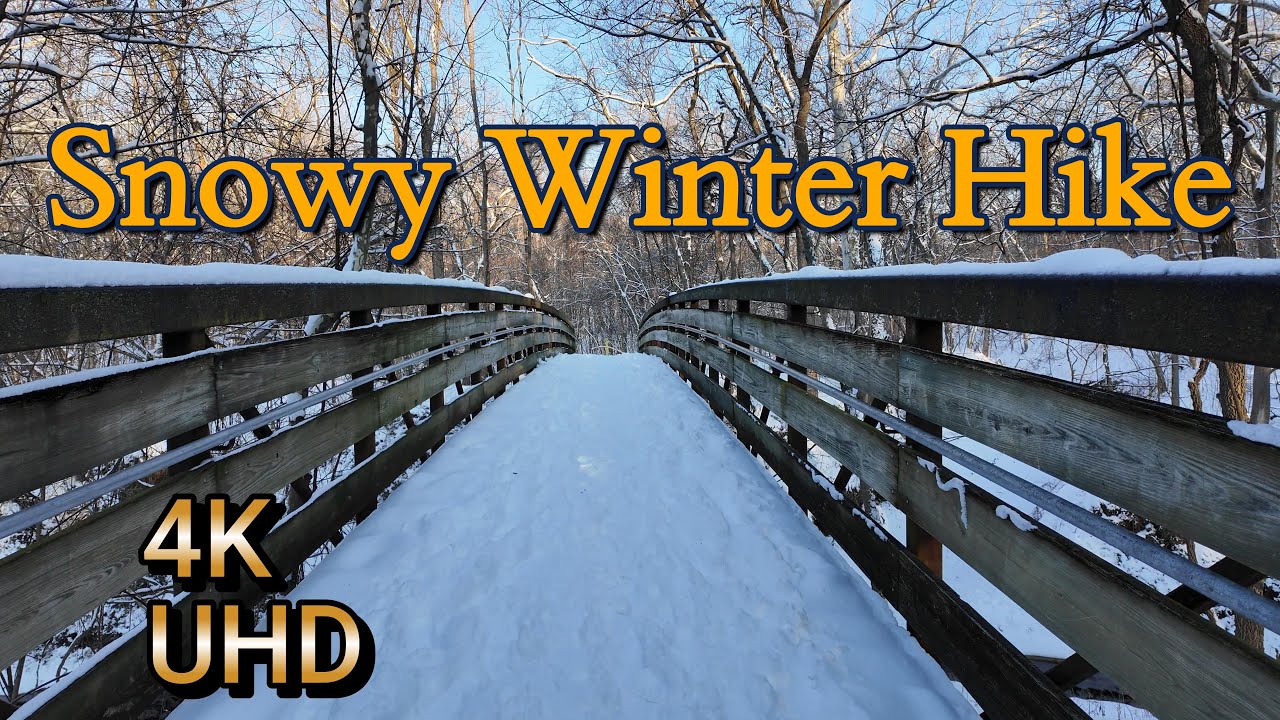 Winter Wonderland Hike ️🌲 | Peaceful 4K UHD Snowy Walk After a Storm ...