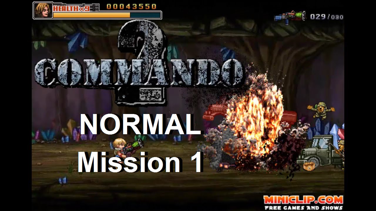 Commando 2 - Normal mode playthrough - Mission 1 - YouTube
