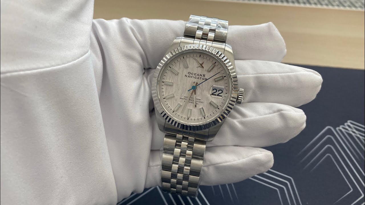 Ocean X watch NAVIGATOR NVS312 Silver Automatic 39MM - Review - YouTube