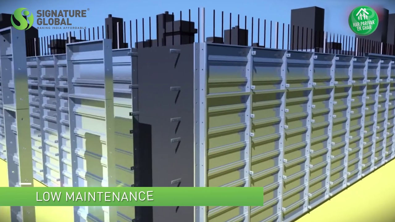 Aluminium Form Work Technology by Signature Global - YouTube