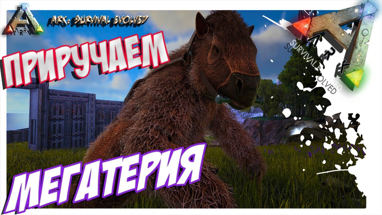 ARK Survival Evolved - ПРИРУЧЕНИЕ МЕГАТЕРИЯ! TAMING MEGATHERIUM! - YouTube