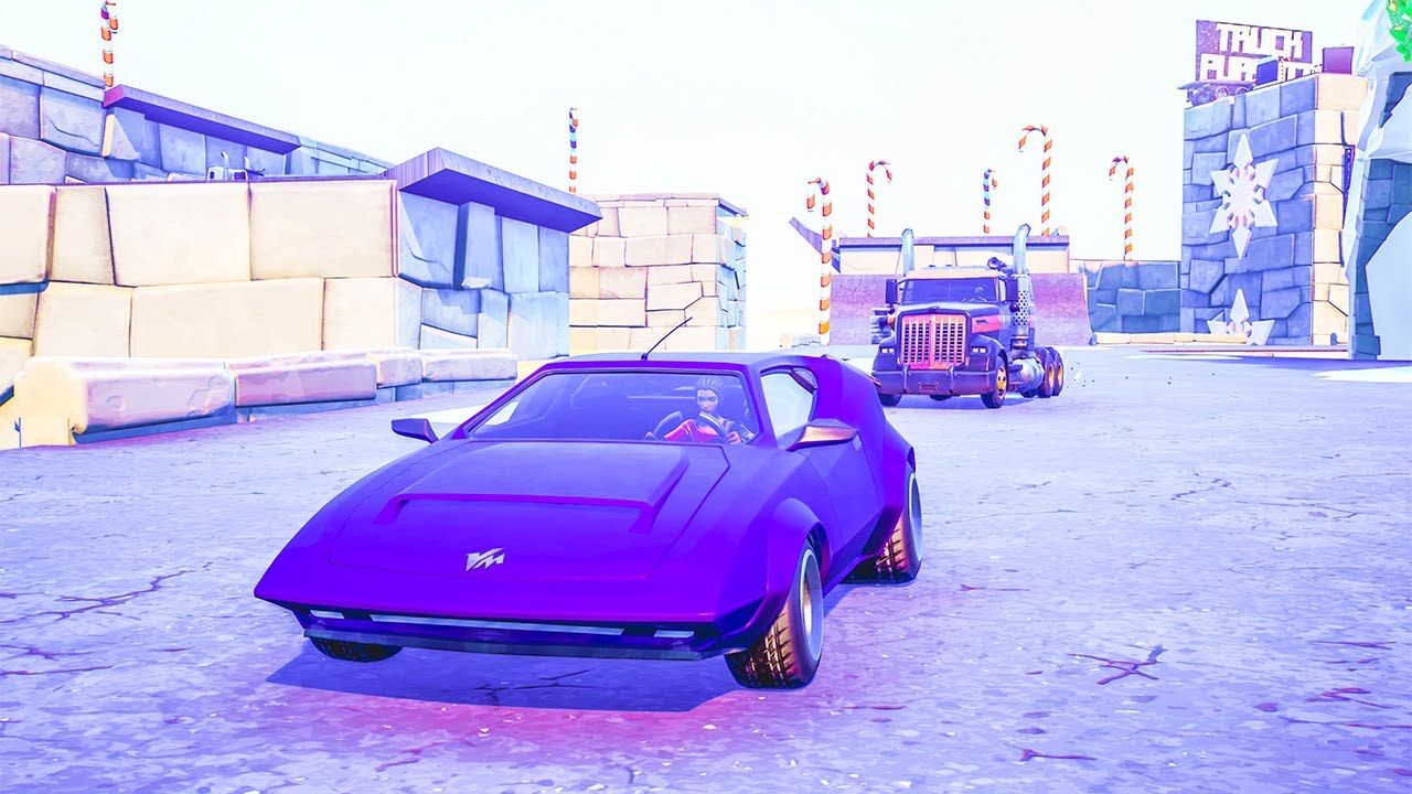 Fortnite Chapter 3 Creative: Winter Truck Pursuit Car Racing Map Full ...