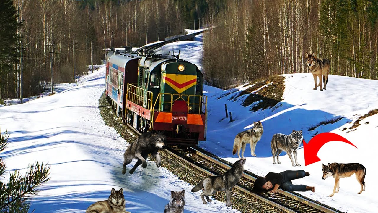 Wolf Pack Blocks Train, Leading to Shocking Discovery of Pregnant Woman ...