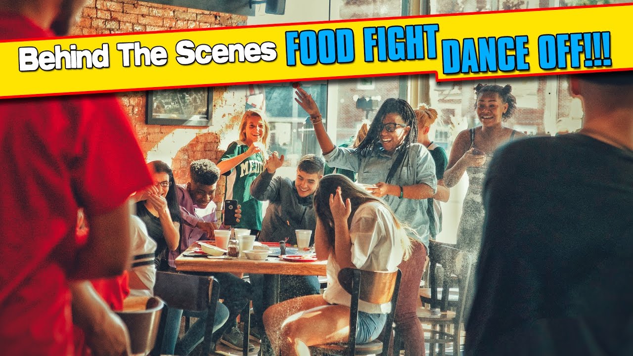 Behind The Scenes - FOOD FIGHT DANCE OFF!!! - YouTube