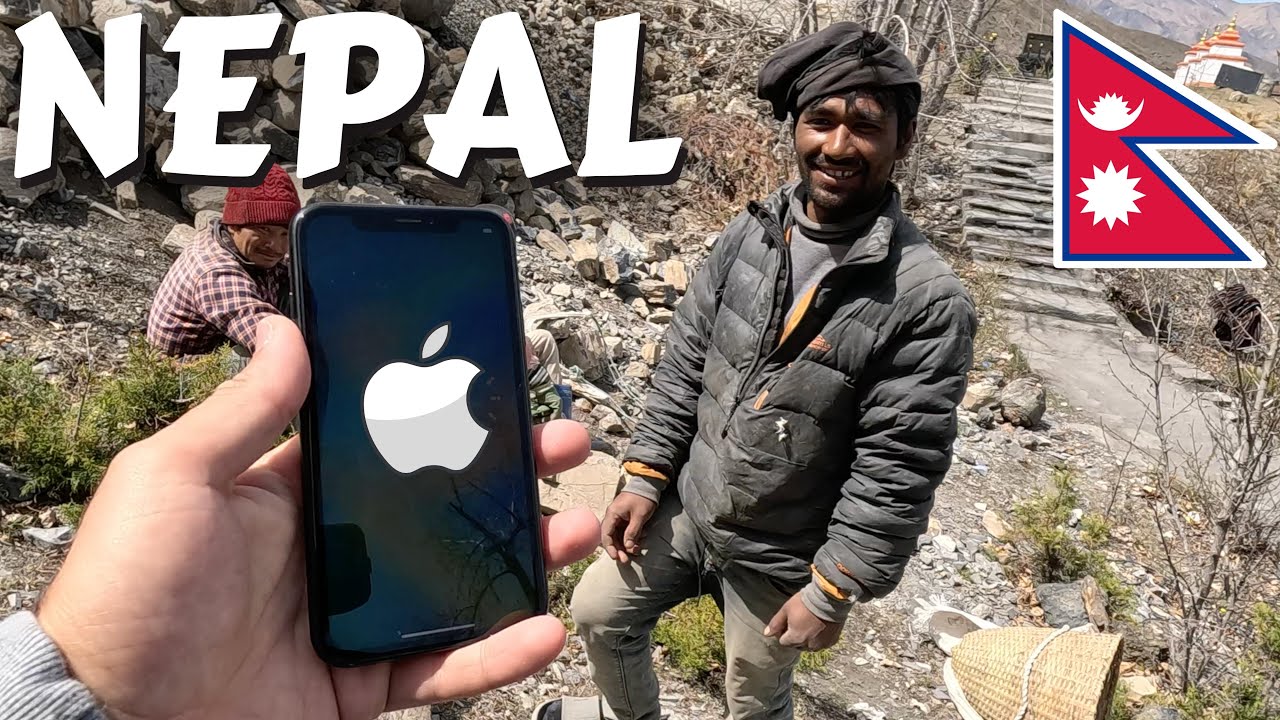 Free iPhone For Hard Working Nepali Gentleman In Shree Muktinath Temple ...