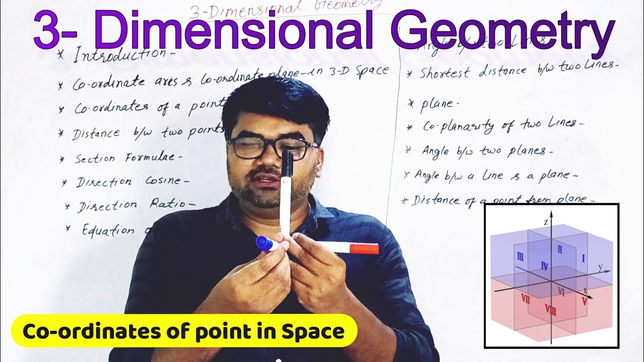 3-D Geometry L-02 | Co-ordinates of point in Space | What is Octant ...
