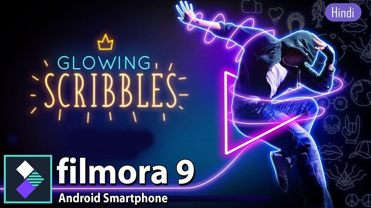 FILMORA 9 | HOW TO | GLOWING NEON SCRIBBLE EFFECT FOR MUSIC VIDEOS ...
