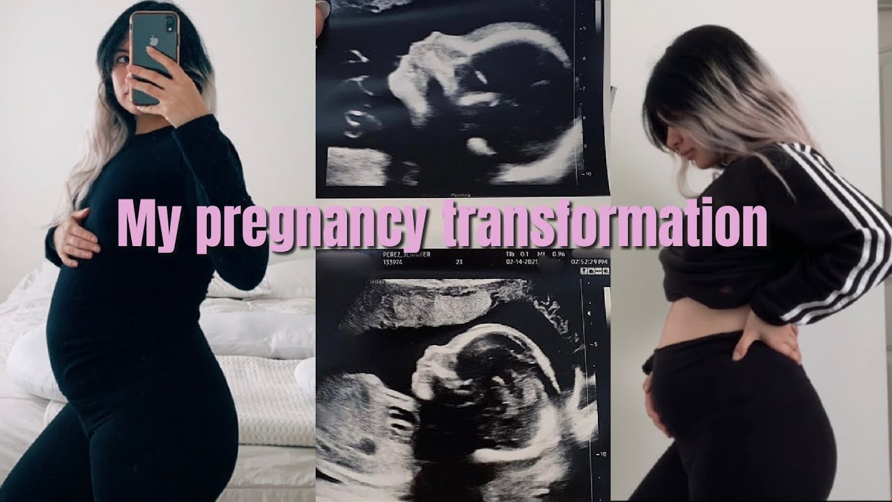 Pregnancy transformation | Week by week - YouTube