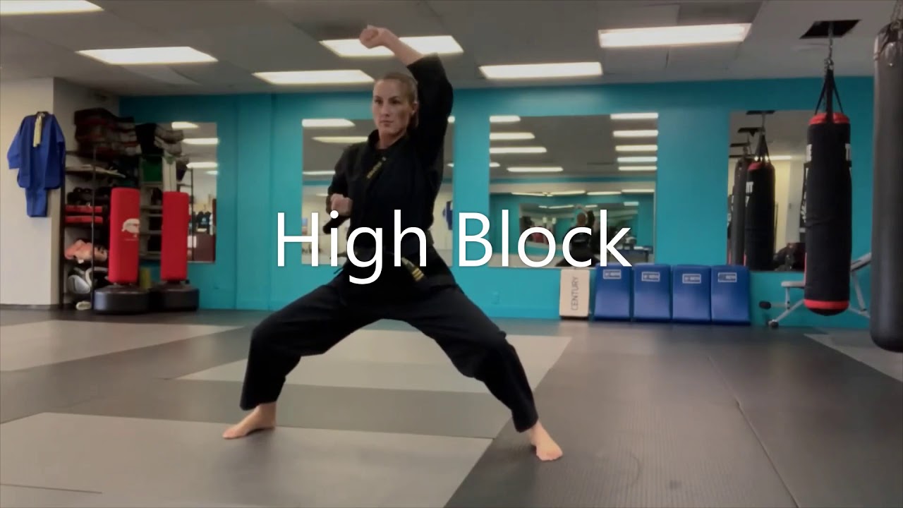 Tang Soo Do Low Block, High Block, Center Punch - YouTube