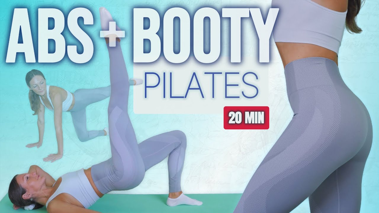 20 MIN PILATES ABS + BOOTY Home Workout | Toned Booty and Defined ABS ...