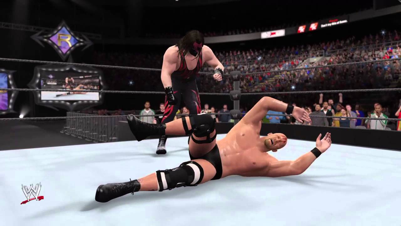 WWE 2K16 presents: Kane chokeslams Stone Cold Steve Austin - YouTube