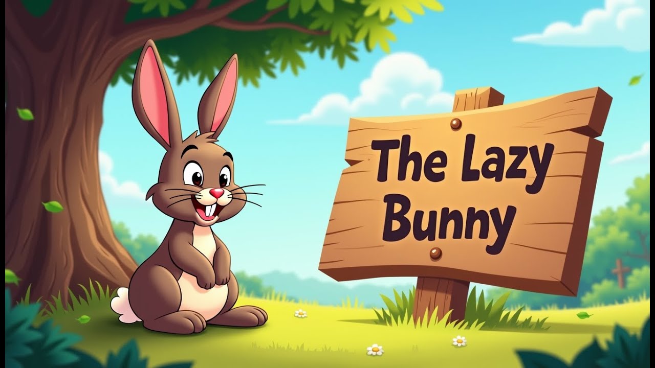 The Lazy Bunny | #kidsstory #bedtimestories #educational - YouTube