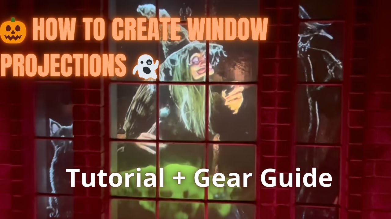 DIY Halloween Window Projection Tutorial 🎃 Easy Step-By-Step Setup ...