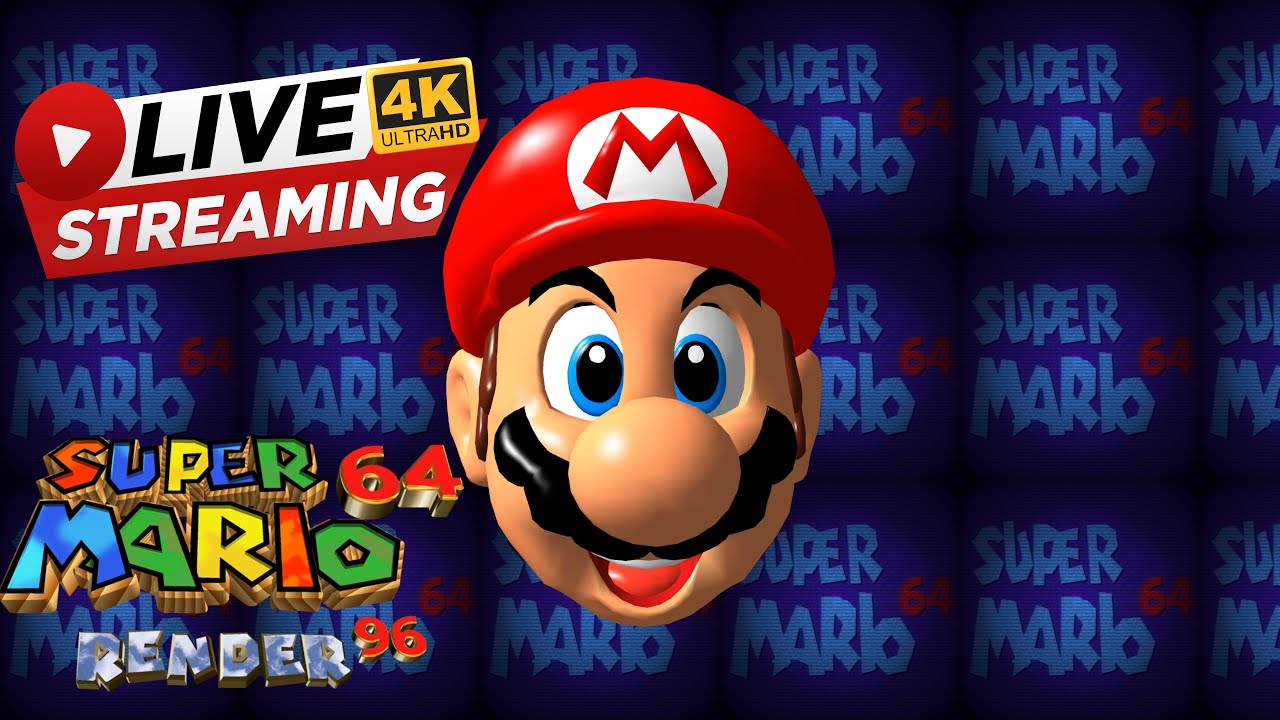 Super Mario 64 HD RENDER 96 - 4K 60fps Ultra Streaming Quality - YouTube