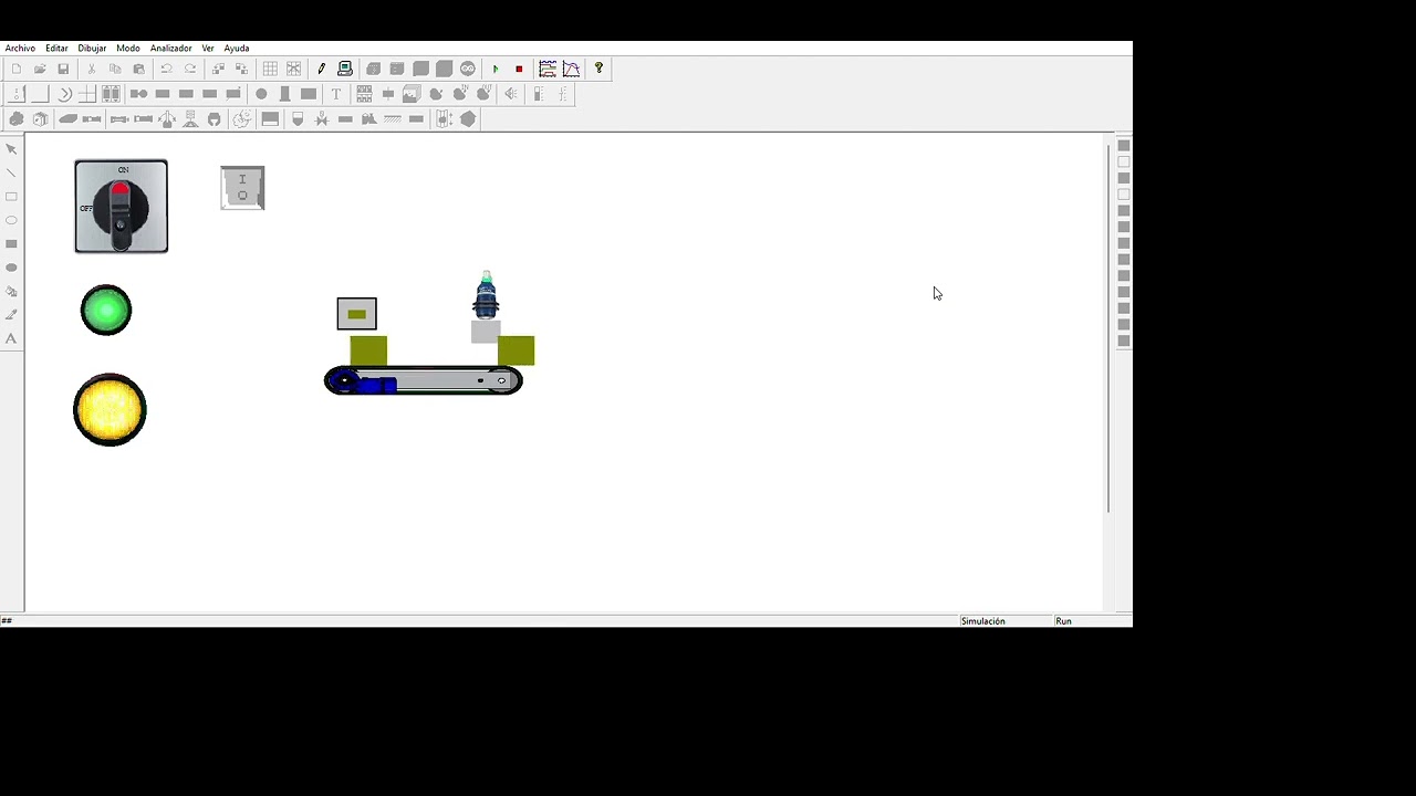 PC SIMU % CADE SIMU SIMULACION BANDA TRANSPORTADORA - YouTube