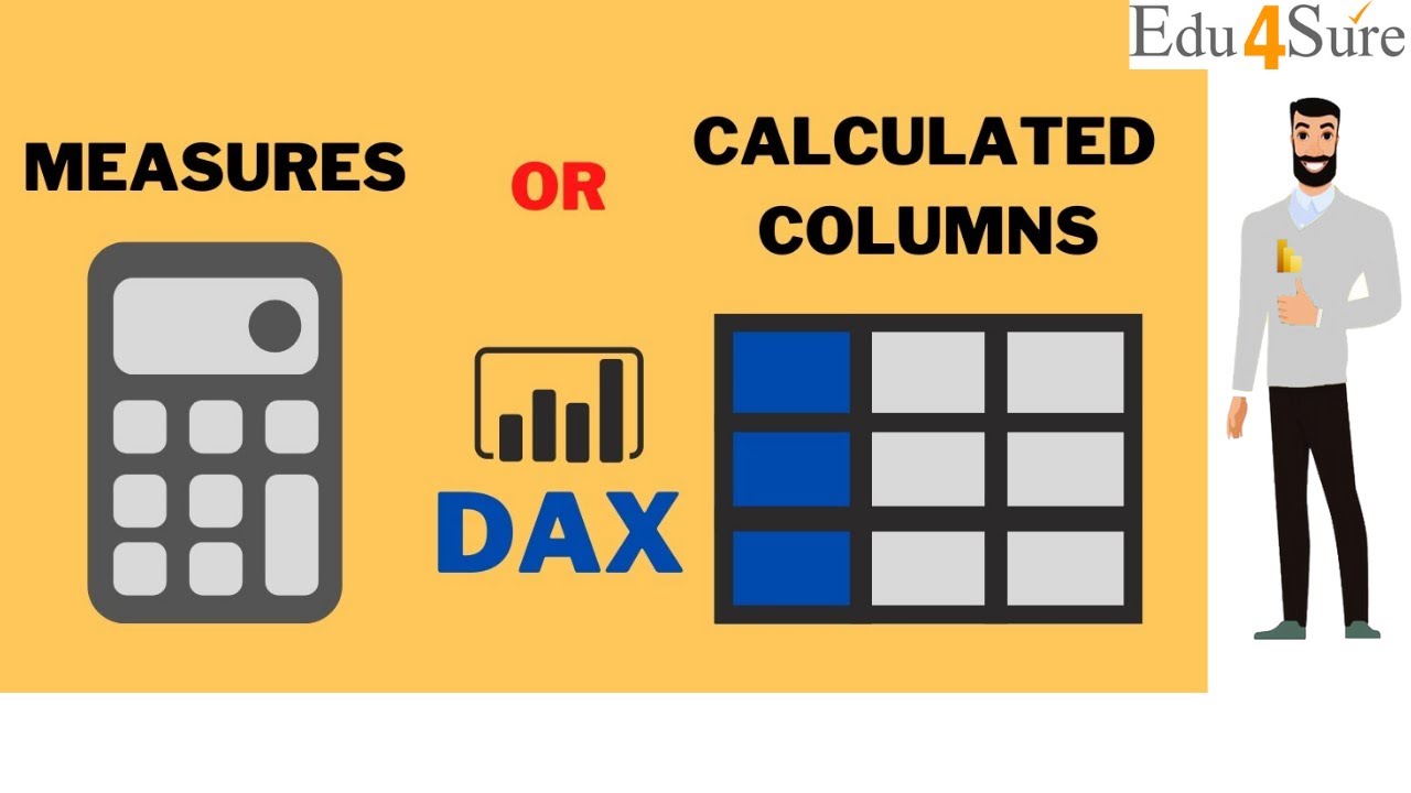 Difference Between Measures and Calculated Columns (DAX) | Edu4Sure ...