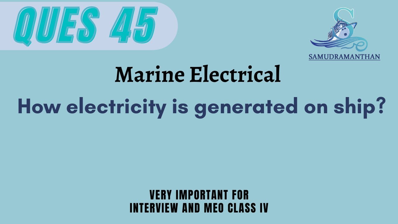 How #electricity is #generated on #ship #marine_engineering ...