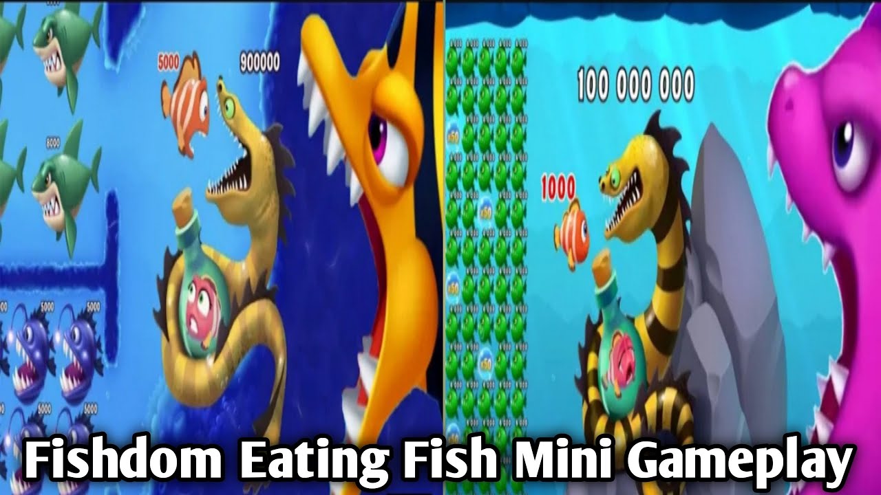 Fishdom Ads Mini Games 9.1 Hungry Fish | New update level Trailer video ...