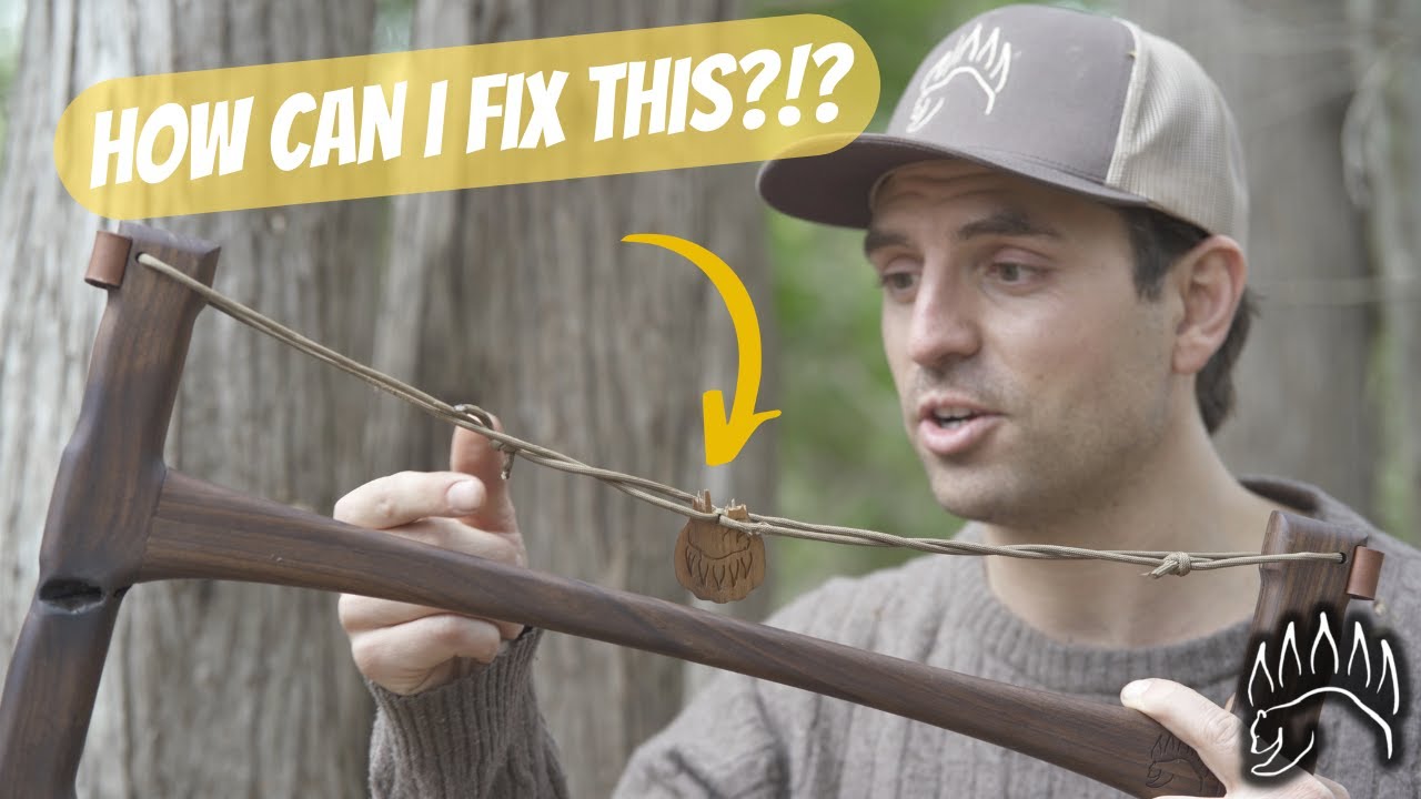 How to Fix A Bucksaw in the Woods - Broken Windlass - YouTube