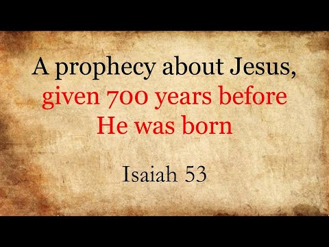A prophecy about Jesus written 700 years before He was even born - YouTube