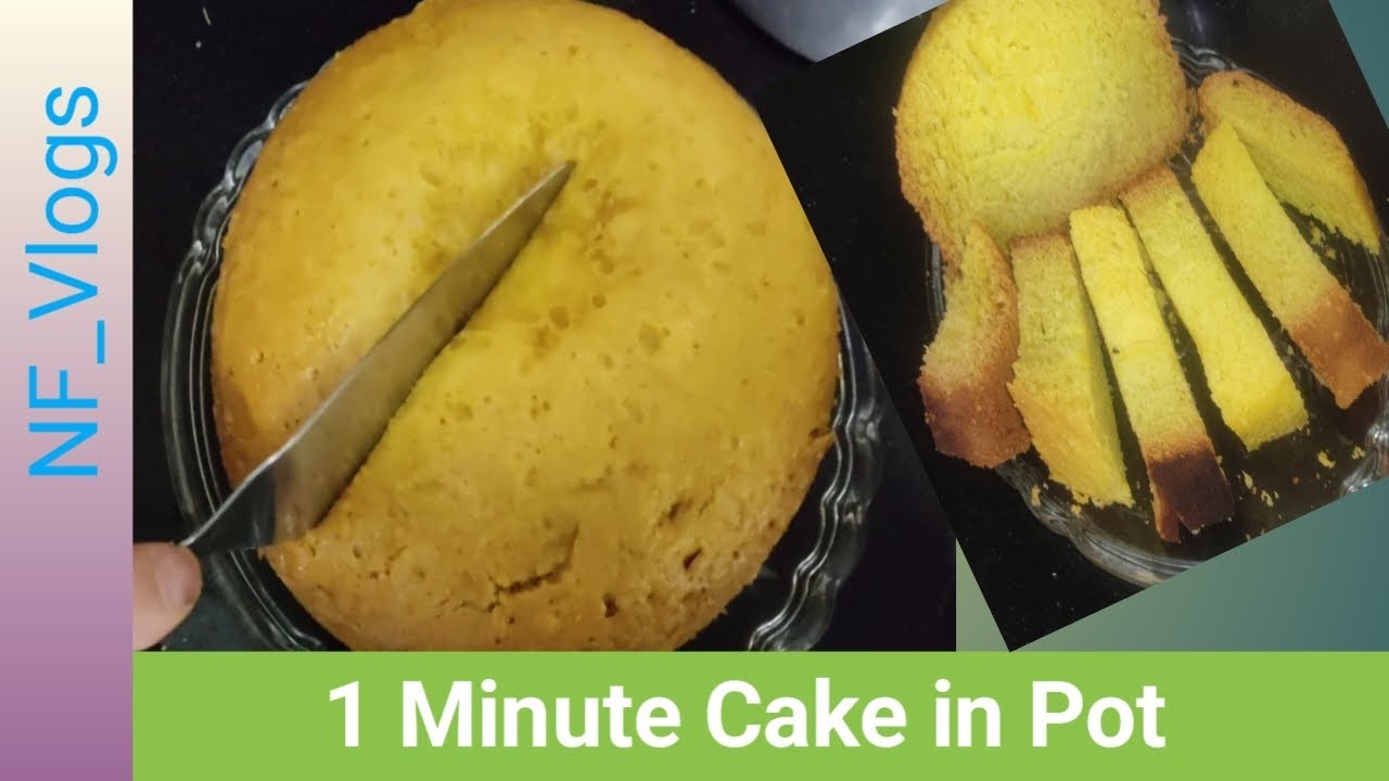 1 Minute Cake Recipe I Without Oven Cake I No Oven No Beater I Low Cost ...