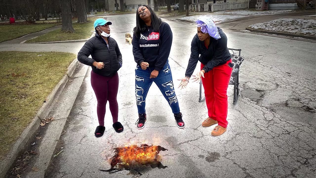 BURNING MY SISTERS WIG PRANK (HILARIOUS) - YouTube