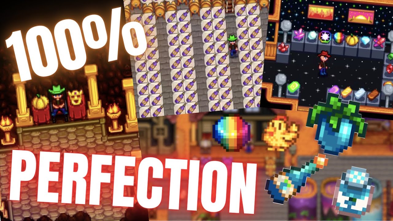 100% PERFECTION FARM TOUR! - Stardew Valley - YouTube