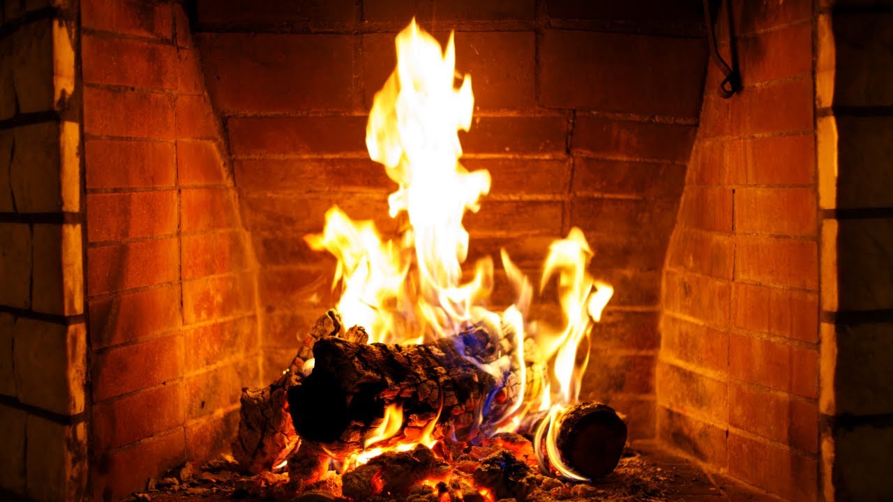 8 hours Wood Stove Fire Place Sounds // Crackling Fire Sleep Ambience ...