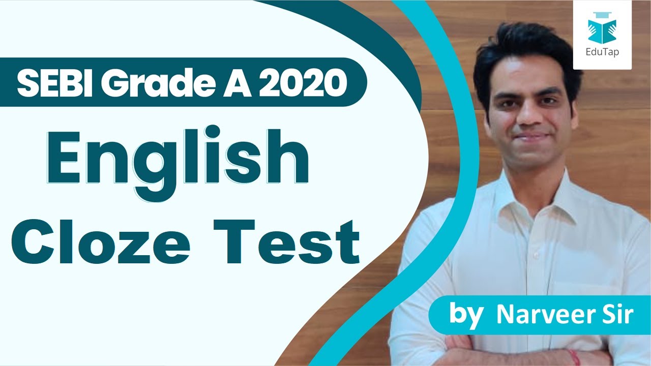 Lecture 14 | English | Cloze Test | Phase 1 | SEBI Gr A | 2020 - YouTube