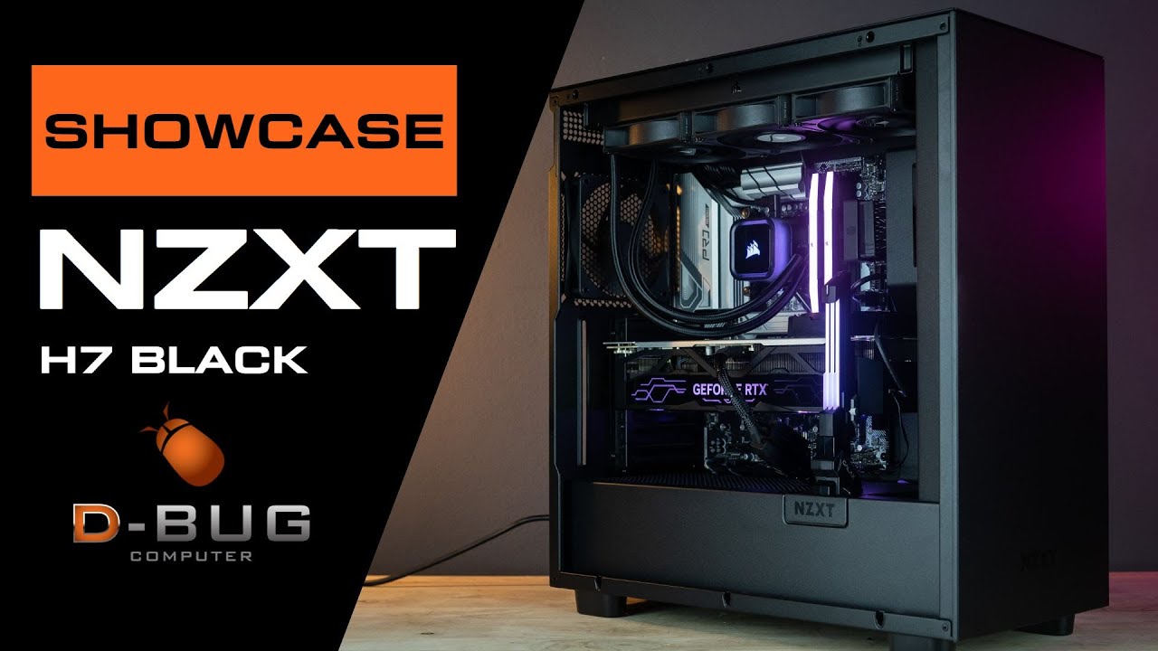 SHOWCASE คอมประกอบ NZXT H7 BLACK | D-bug Computer - YouTube