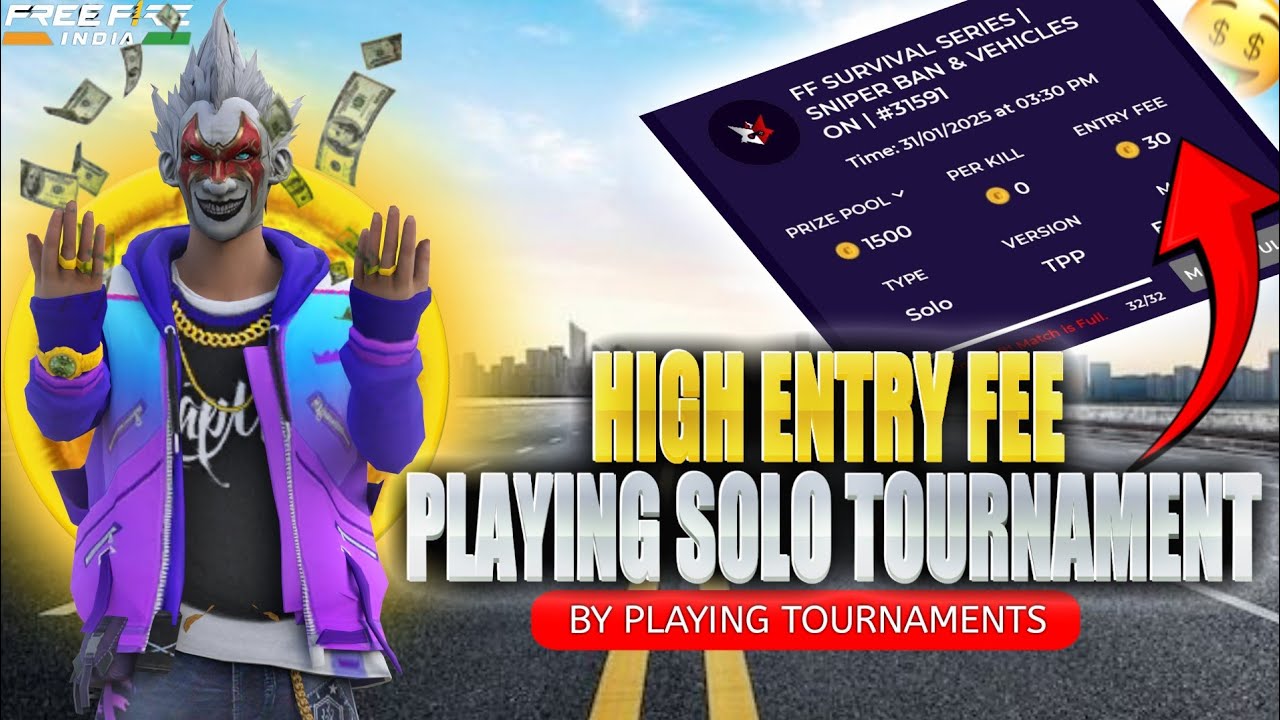 HIGH ENTRY FEE ️ | PLAYING SOLO TOURNAMENT | EPISODE - 1 - YouTube