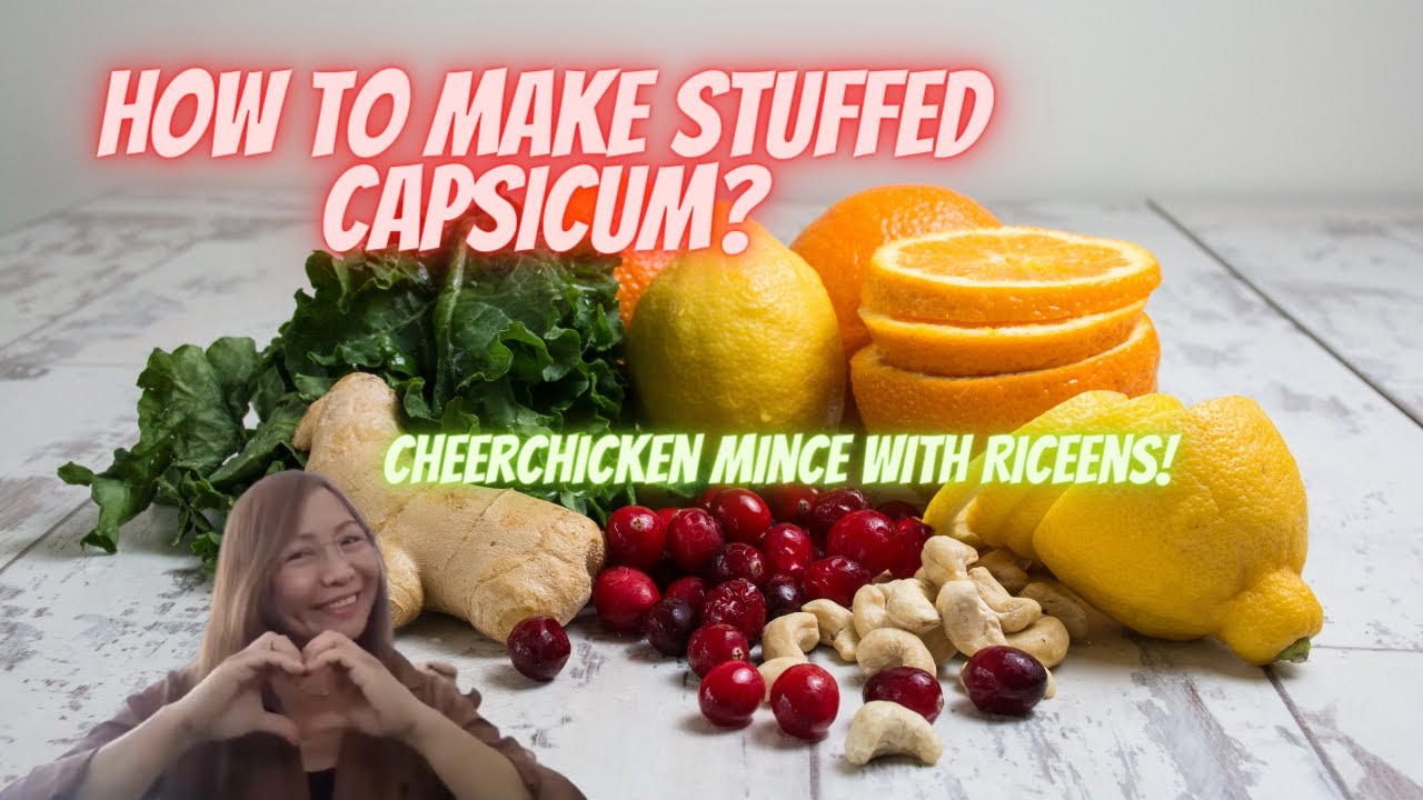 How To Make Stuffed Capsicum //chicken Mince with Rice #homecooking # ...