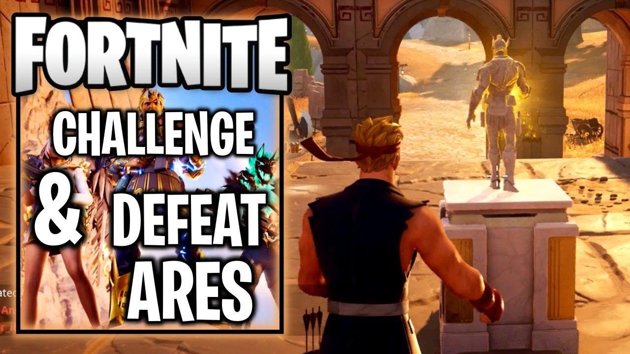 Fortnite - Challenge & Defeat Ares - YouTube