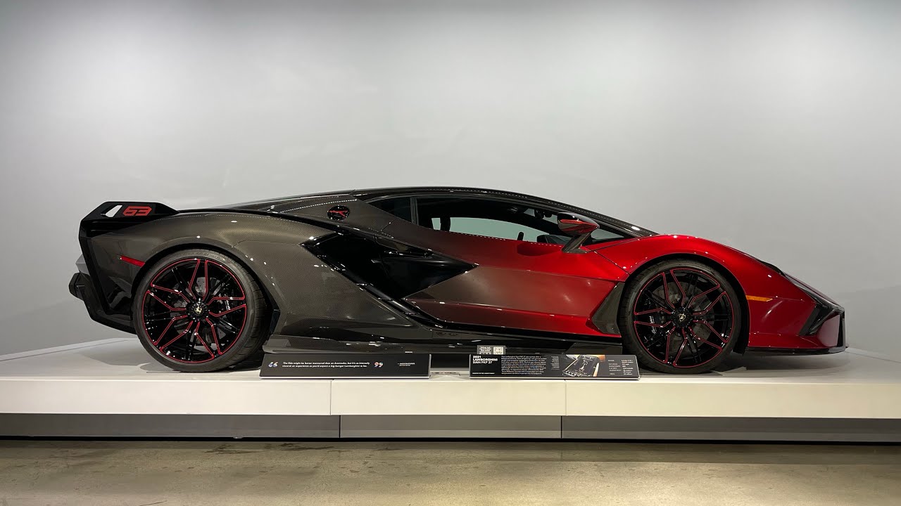 Lamborghini Sian FKP 37 @ Petersen Automotive Museum LA - YouTube