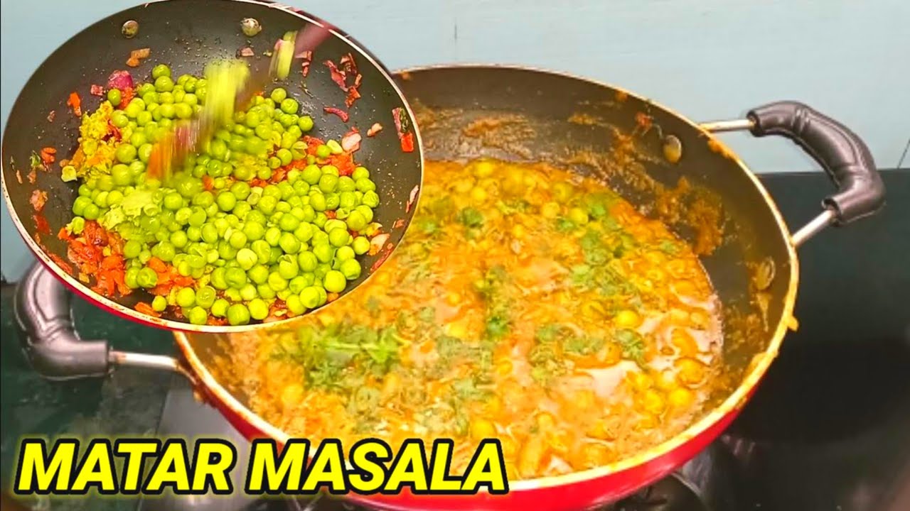 Green Peas Masala Dry | Dhaba Style Matar Masala | Matar Masala Dry ...