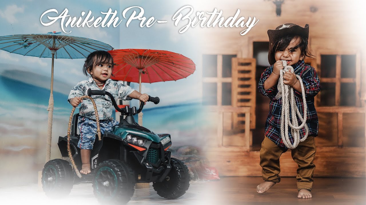 Aniketh | First Birthday | Baby boy | Pre Birthday I Photoshoot |Telugu ...