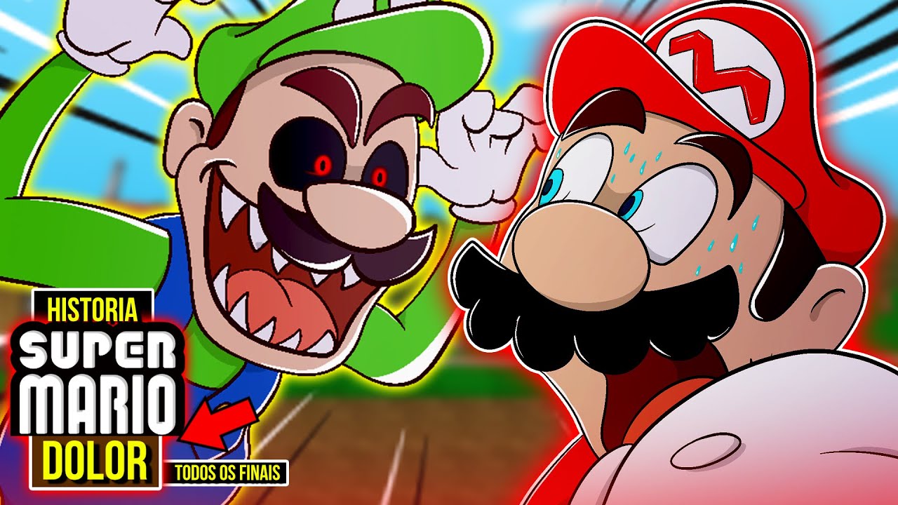 Jogo ASSUSTADOR do SUPER MARIO 😈| Historia SUPER Mario Dolor - YouTube